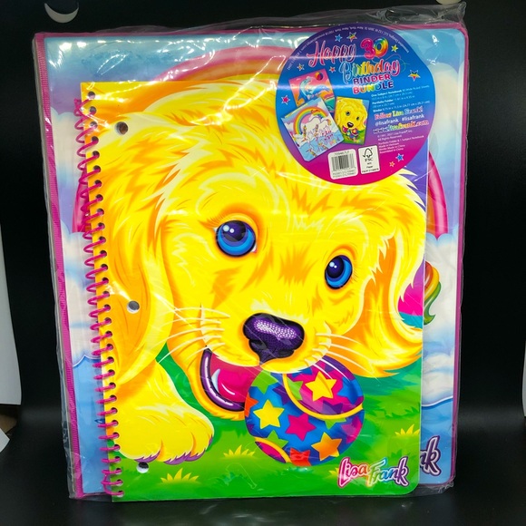 Lisa Frank | Office | Lisa Frank Retro Birthday Binder Notebook Set Of ...
